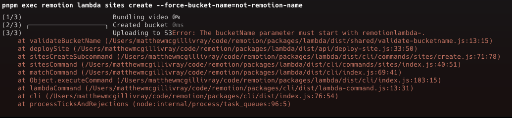 --force-bucket-name not working with CLI commands · Issue #2421 · remotion-dev/remotion · GitHub