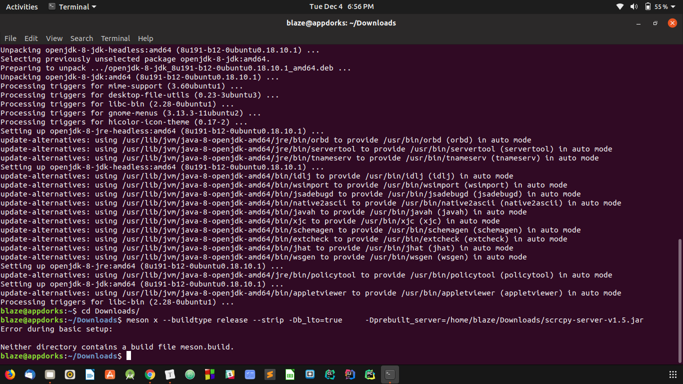 Not able to build it on a Linux Distro · Issue #364 · Genymobile/scrcpy ...