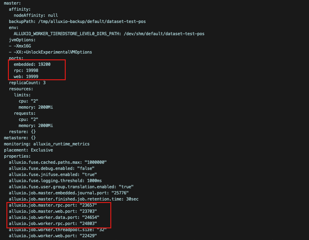 [BUG] set Port Properties In alluxioRuntime, alluxio Pod crash · Issue #2262 · fluid-cloudnative ...