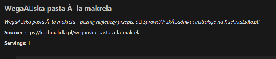 Problem with encoding some recipes · Issue #459 · nextcloud/cookbook · GitHub