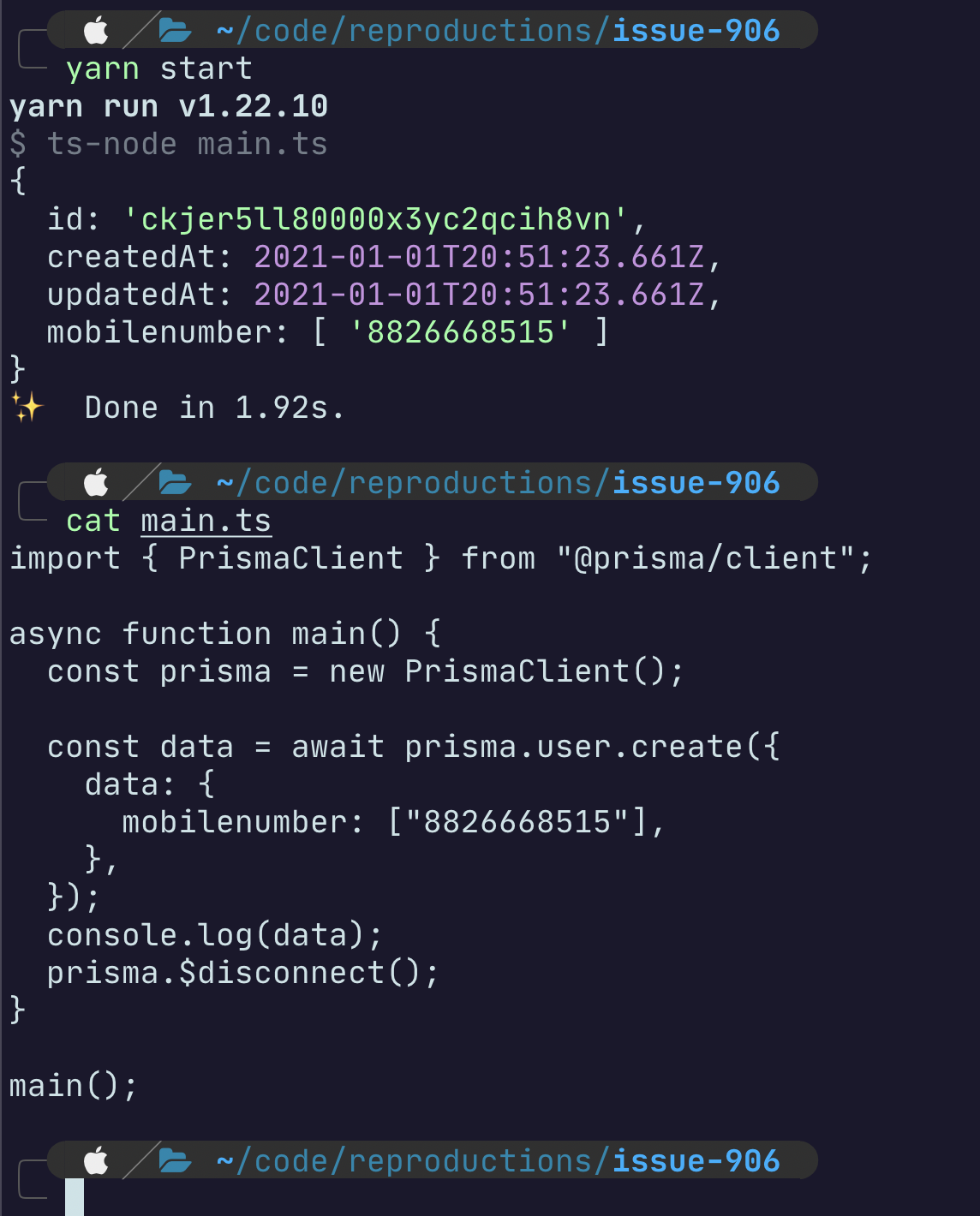 Prisma server crashes while saving array(text) in Postgres. · Issue #5081 · prisma/prisma · GitHub