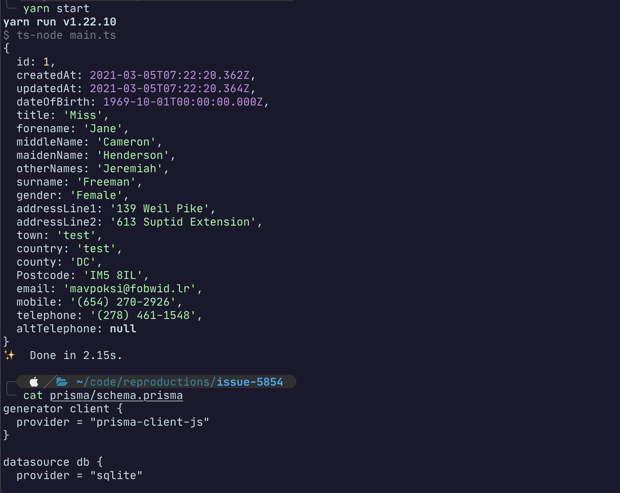 SQLite: Dates before 1970 panic. PANIC in /root/.cargo/registry/src ...