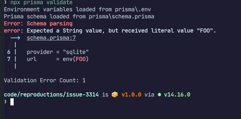 Throw Better Error Message When Env Function Doesnt Receive A String