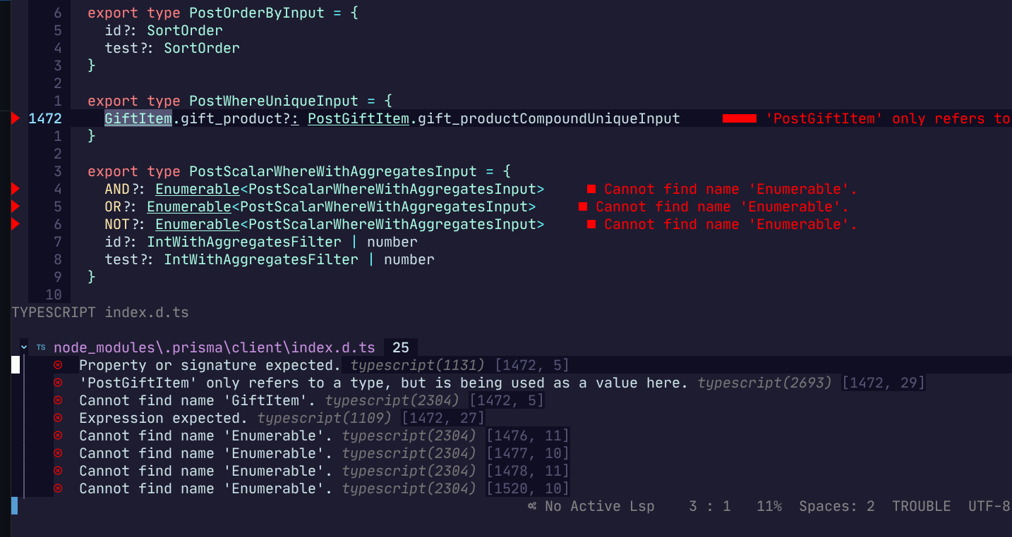 Uncompilable Typescript Generated When Index Name Contains A Period 7570