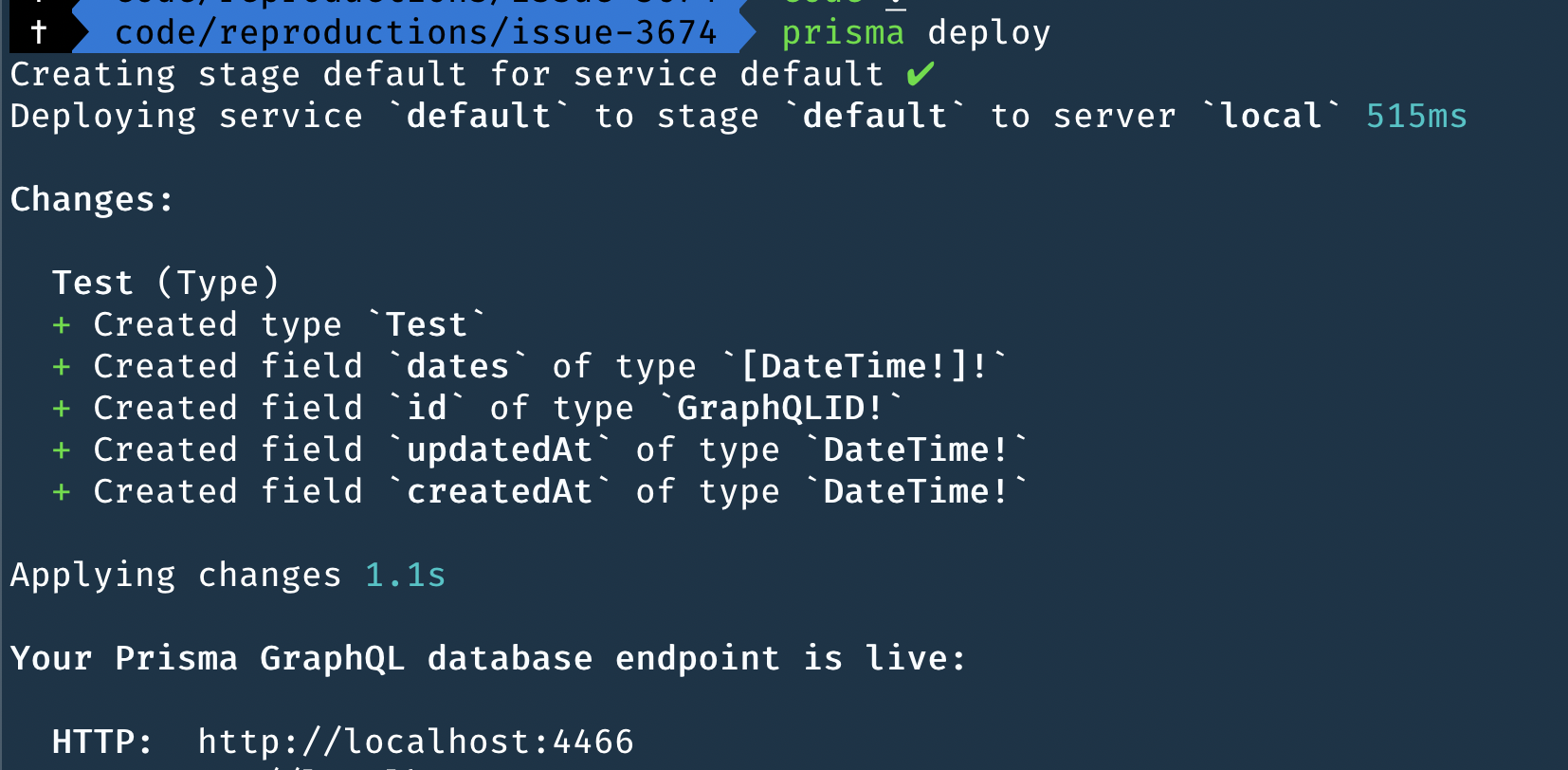 Prisma deploys with different types, then specified inside datamodel · Issue #3674 · prisma ...