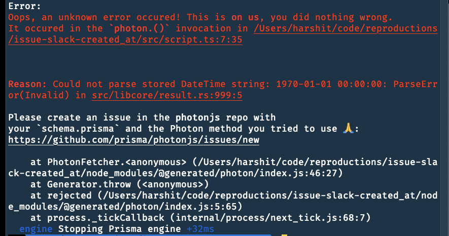 Unable to use two fields with @default(now()) directive · Issue #457 · prisma/prisma · GitHub