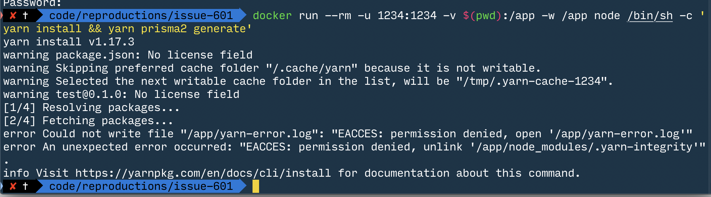 query-engine and migration-engine executable bit missing in Docker container · Issue #601 ...