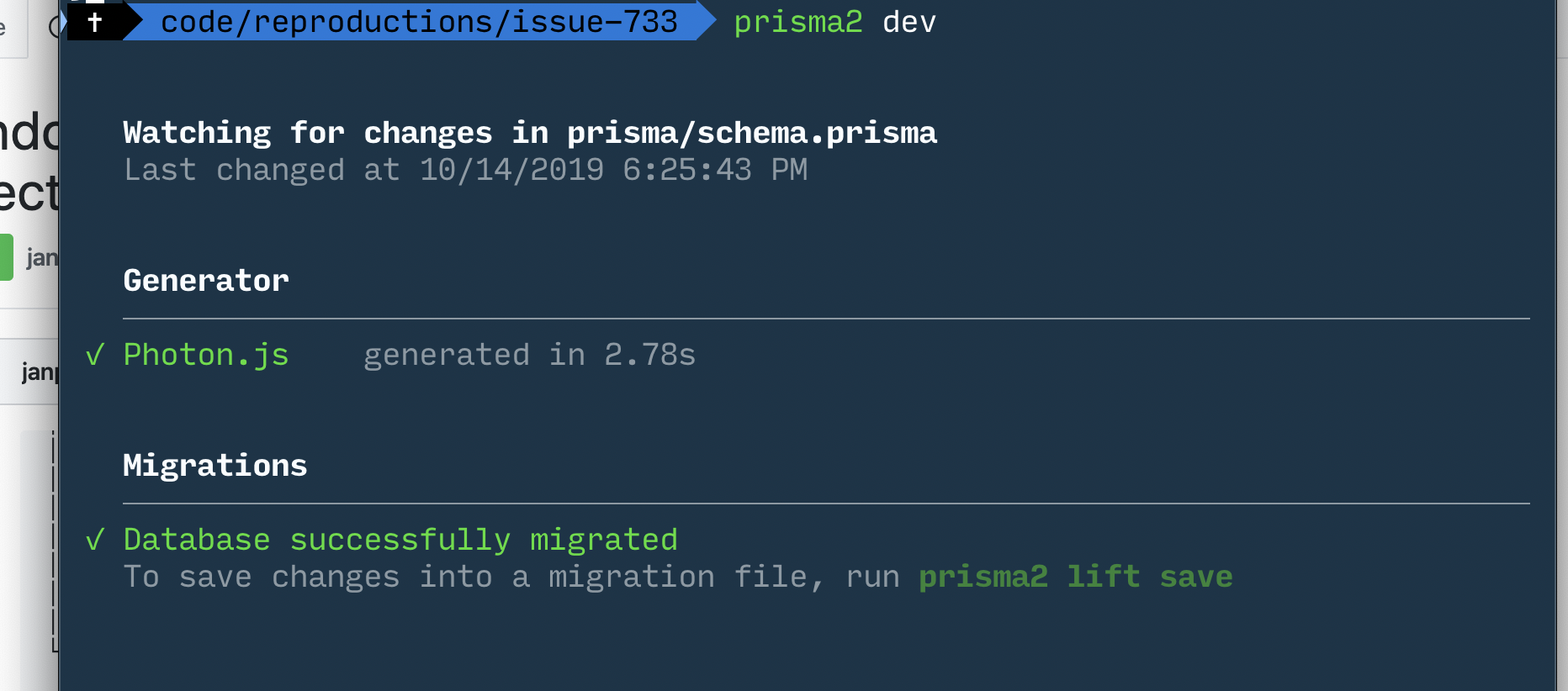 [Windows] `prisma2 dev` crashes on blank Postgres project · Issue #733 · prisma/prisma · GitHub