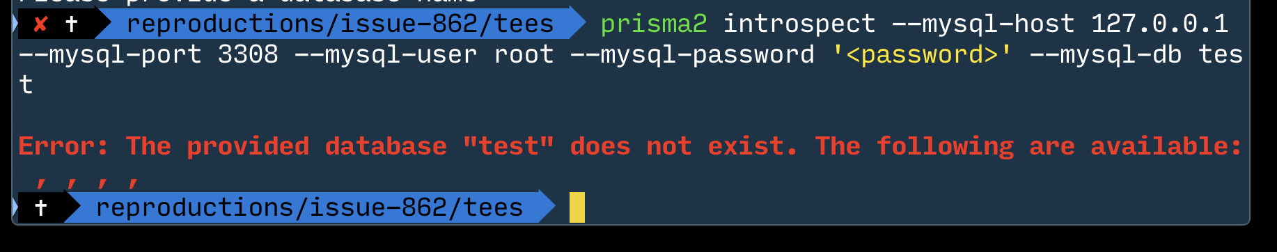 PRISMA2 CLI: `prisma2 introspect` on MySQL instance running on docker · Issue #862 · prisma ...