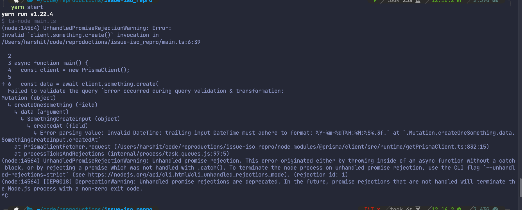 Iso Dates With An Offset Is Not Working · Issue 741 · Prismaprisma Client Js · Github