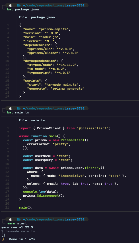 Case-insensitive filtering does not work · Issue #3762 · prisma/prisma · GitHub
