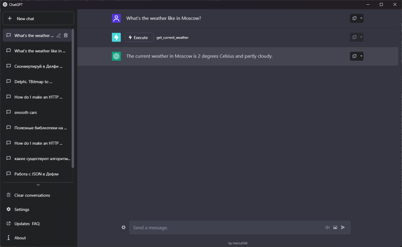 OpenAI.Chat update to use "functions" · Issue #18 · HemulGM/DelphiOpenAI · GitHub