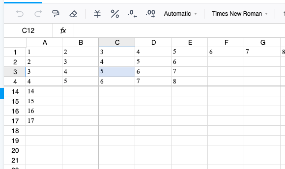 Highlighted cell movement bug with frozen rows/columns · Issue #391 · ruilisi/fortune-sheet · GitHub