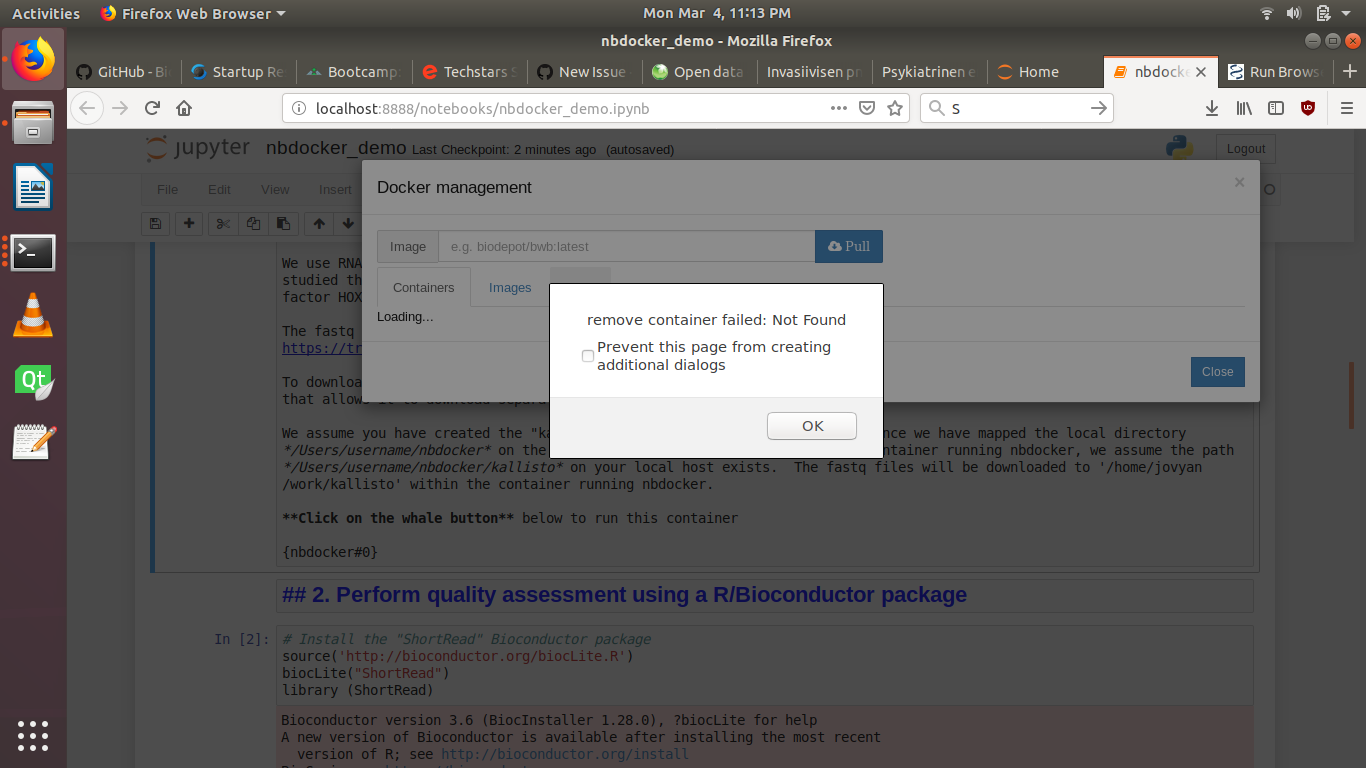 Errors On Ubuntu · Issue 1 · Biodepotnbdocker · Github