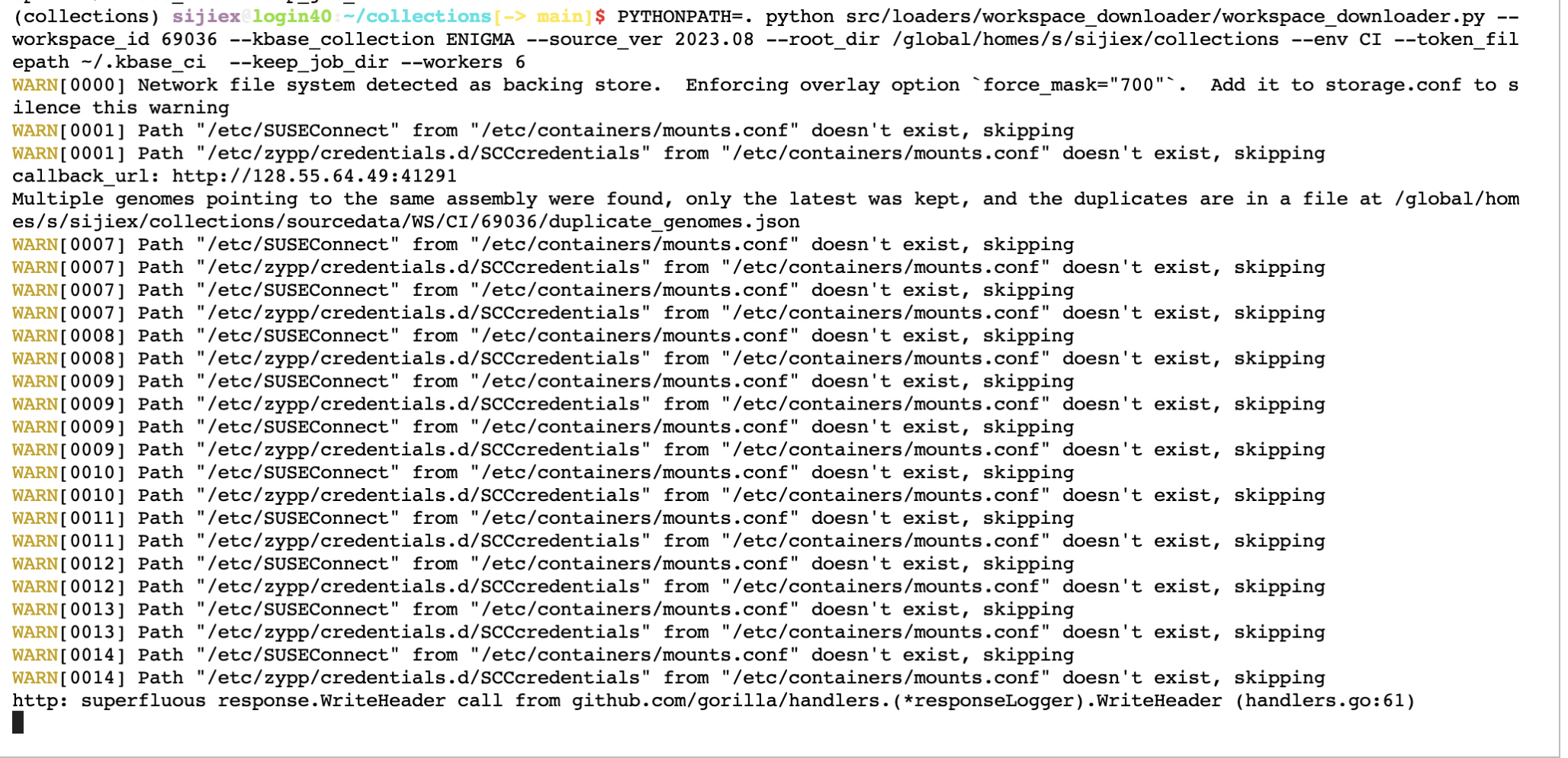 workspace uploader/downloader get stuck when set workers > 5 · Issue #424 · kbase/collections ...