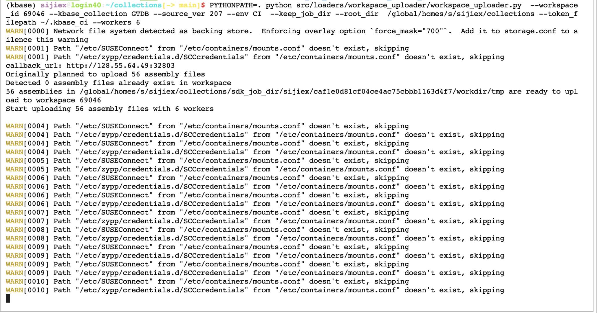 workspace uploader/downloader get stuck when set workers > 5 · Issue #424 · kbase/collections ...