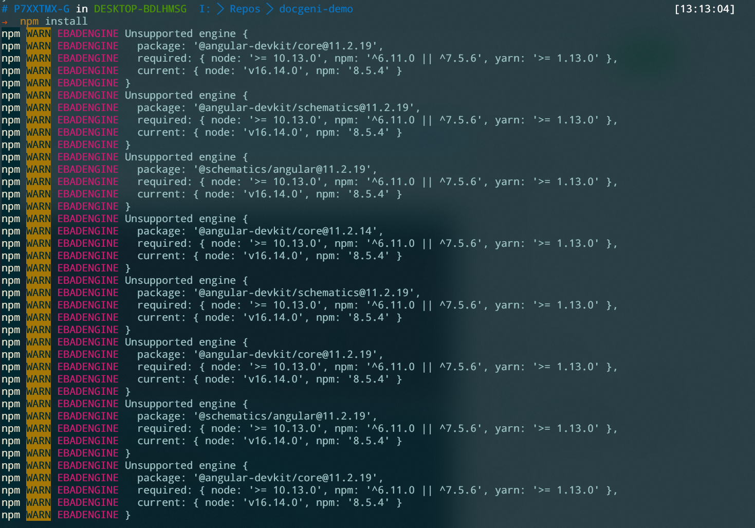 @docgeni/cli 现在不支持ng13吧？ · Issue #346 · docgeni/docgeni · GitHub