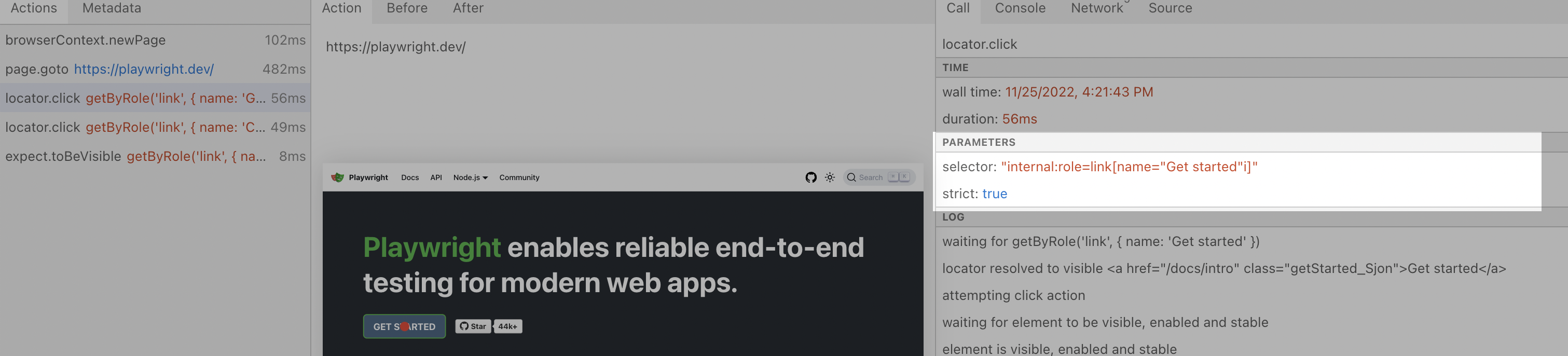 [BUG] getBy queries are not shown in Trace Viewer parameter section · Issue #19085 · microsoft ...