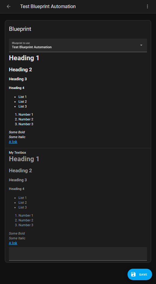 Blueprints respect markdown in input descriptions for automations, but not scripts · Issue ...