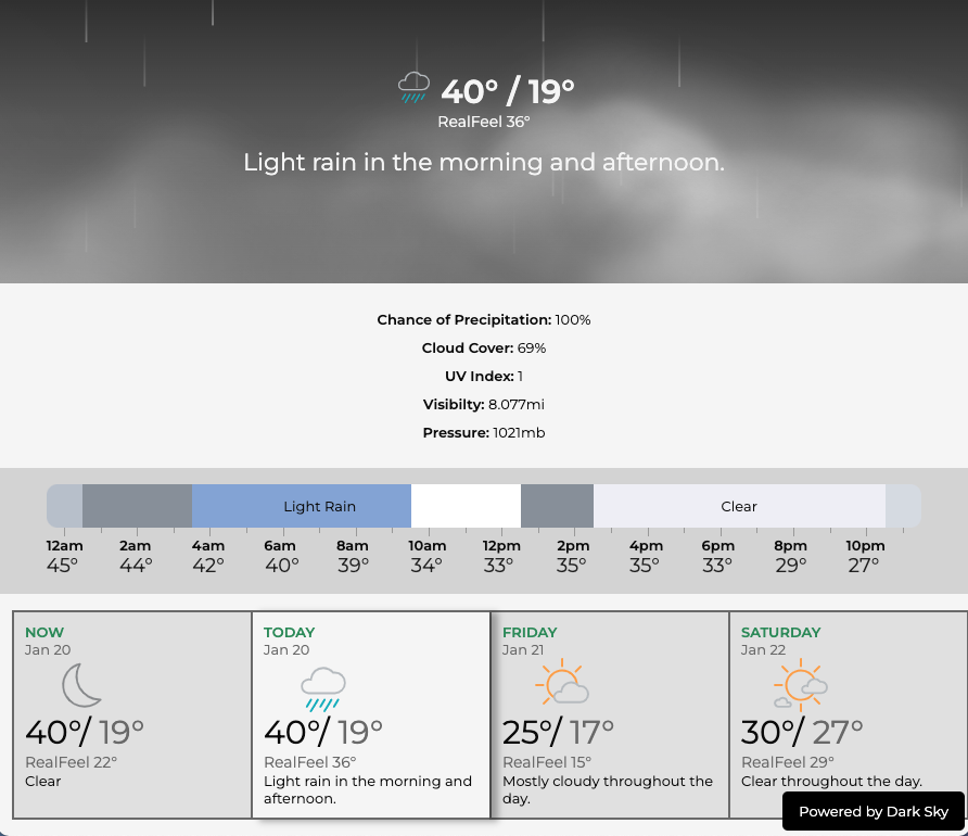 GitHub - YonahKarp/React-Weather: A nice React weather app using plenty ...