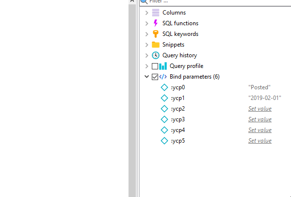 Feature Request Bind Parameters Text Field To Expand Wider · Issue
