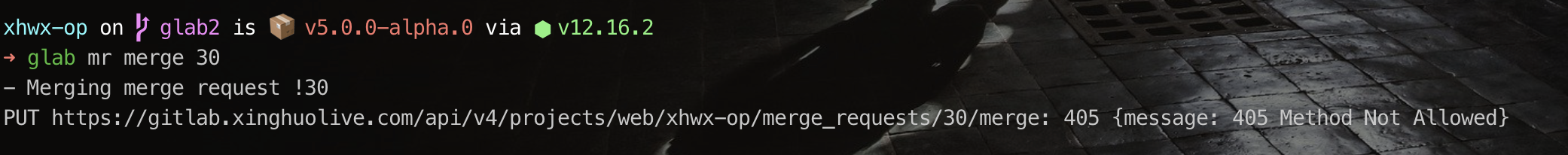{message: 405 Method Not Allowed} · Issue #268 · profclems/glab · GitHub