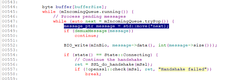 Application crashes while transferring data through DataChannel · Issue #890 · paullouisageneau ...