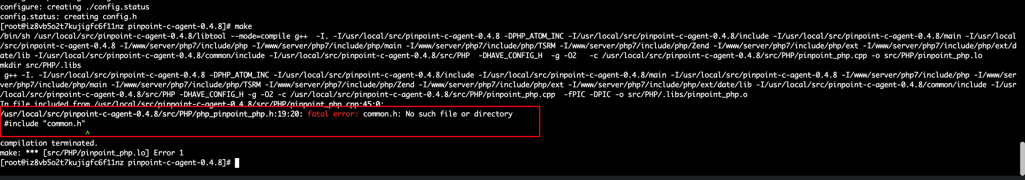 编译是报错 · Issue #469 · pinpoint-apm/pinpoint-c-agent · GitHub