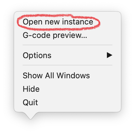 UX request - Improvements to the settings-behavior and wording, e.g. "Open new instance" and ...