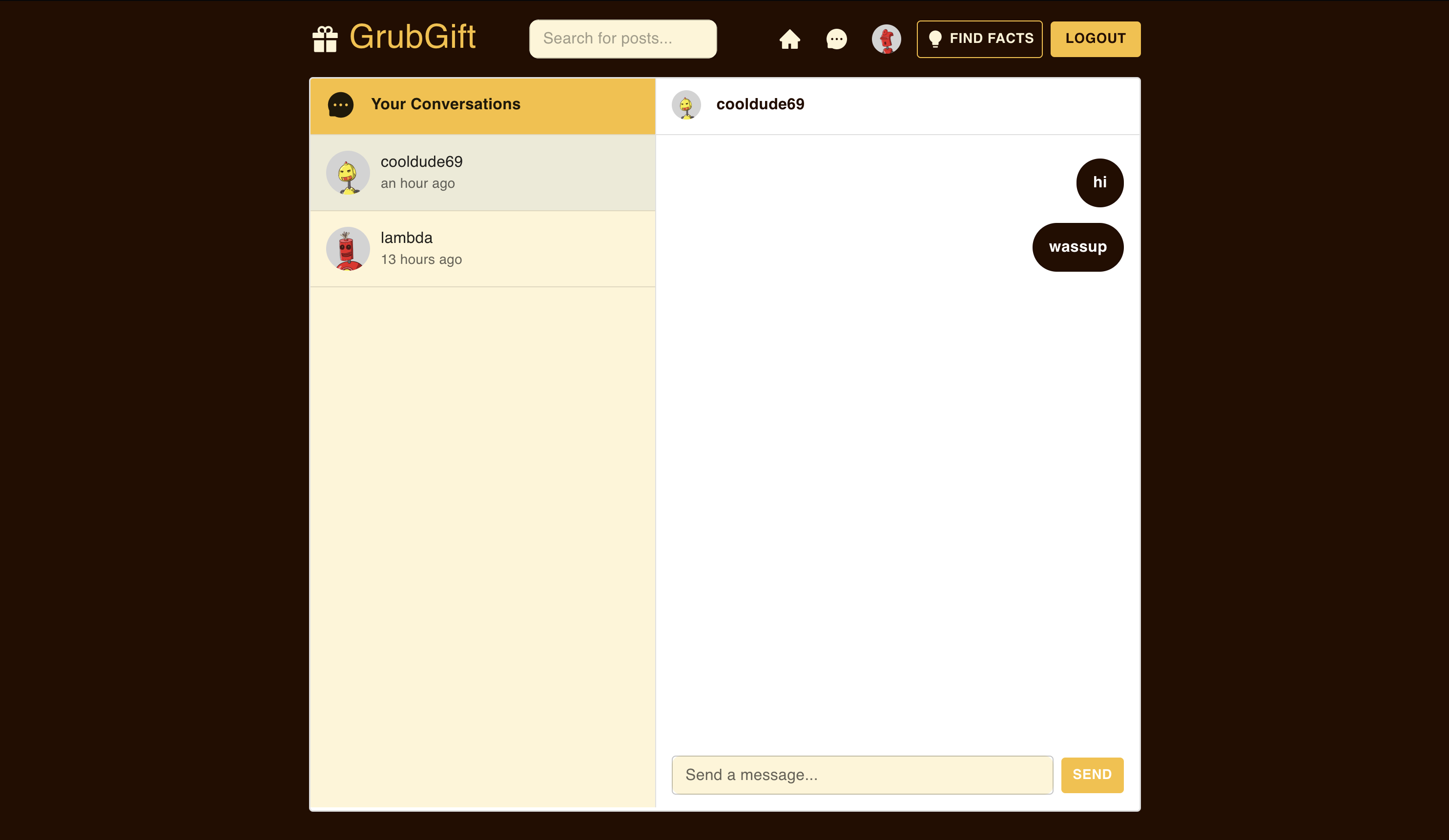 GitHub - sristika/Grubgift: GrubGift is a fully-featured social media web application, built ...