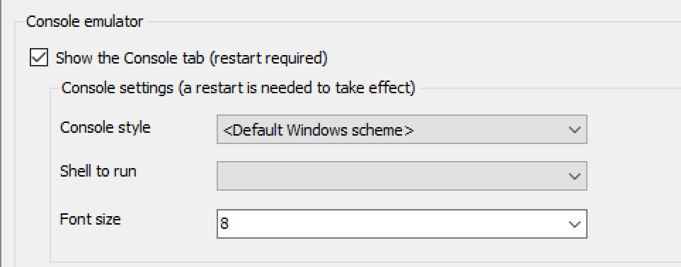 Font used by Console Emulator does not scale appropriately for high-dpi · Issue #8411 ...