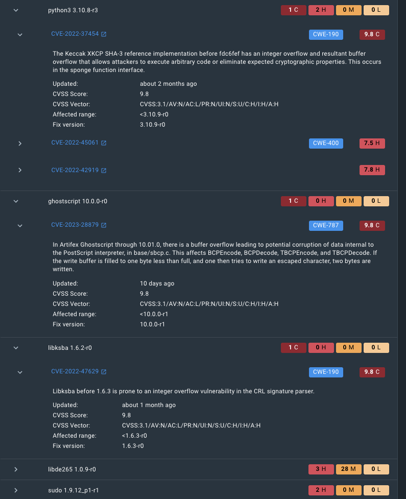 4 critical vulnerabilities found by the docker scanner · Issue #395 · freedomofpress/dangerzone ...