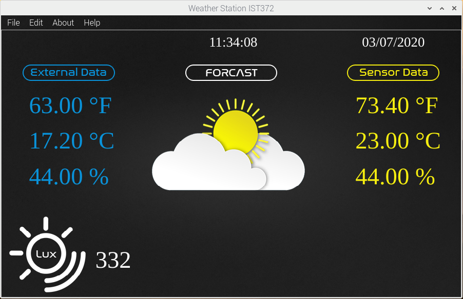 GitHub - kn0w0n3/Weather-Station-Raspbian: Weather Station Application