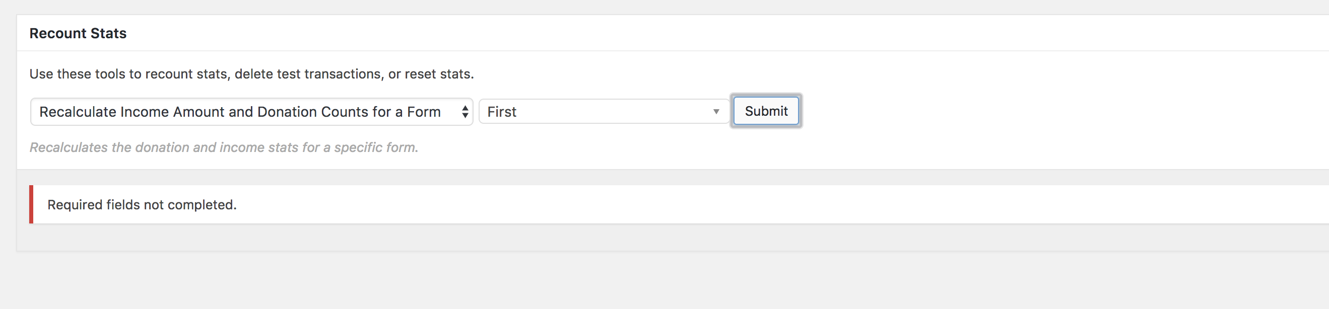Data Tool: Reset dropdown value · Issue #2475 · impress-org/givewp · GitHub