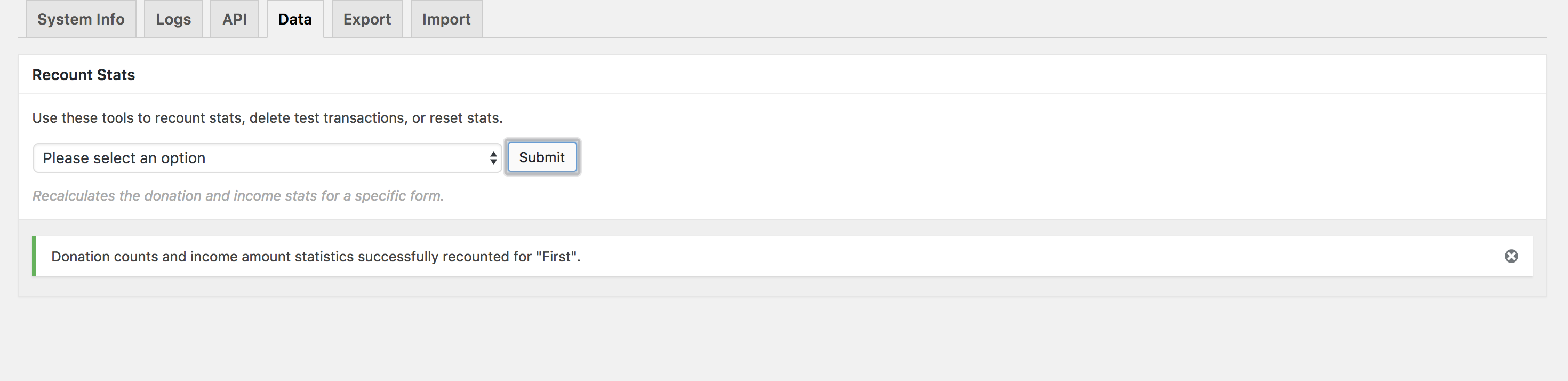 Data Tool: Reset dropdown value · Issue #2475 · impress-org/givewp · GitHub