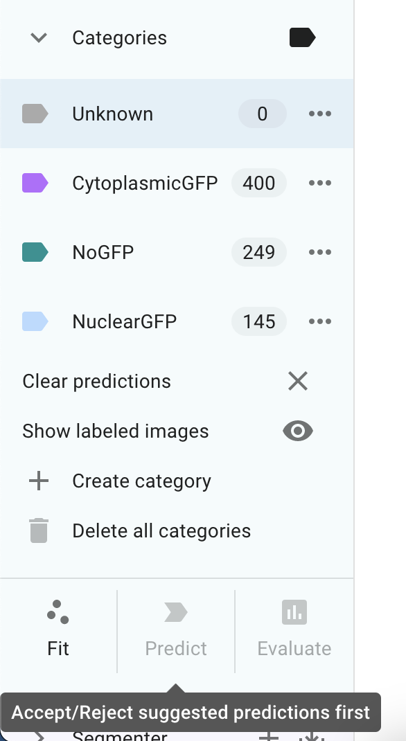 No option to accept predictions · Issue #454 · piximi/piximi · GitHub
