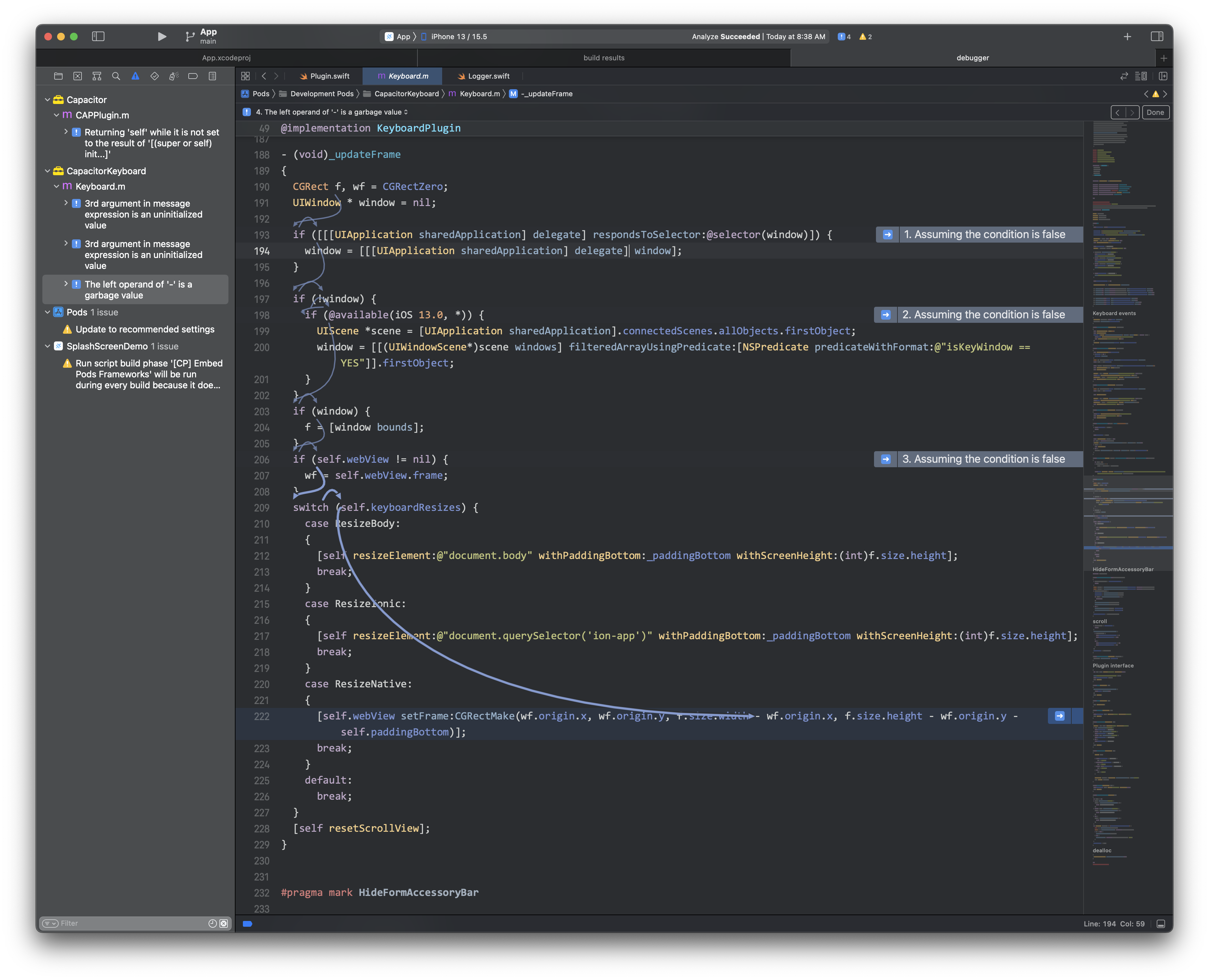 Potential Bug In Keyboard M Updateframe · Issue 1113 · Ionic Team Capacitor Plugins · Github