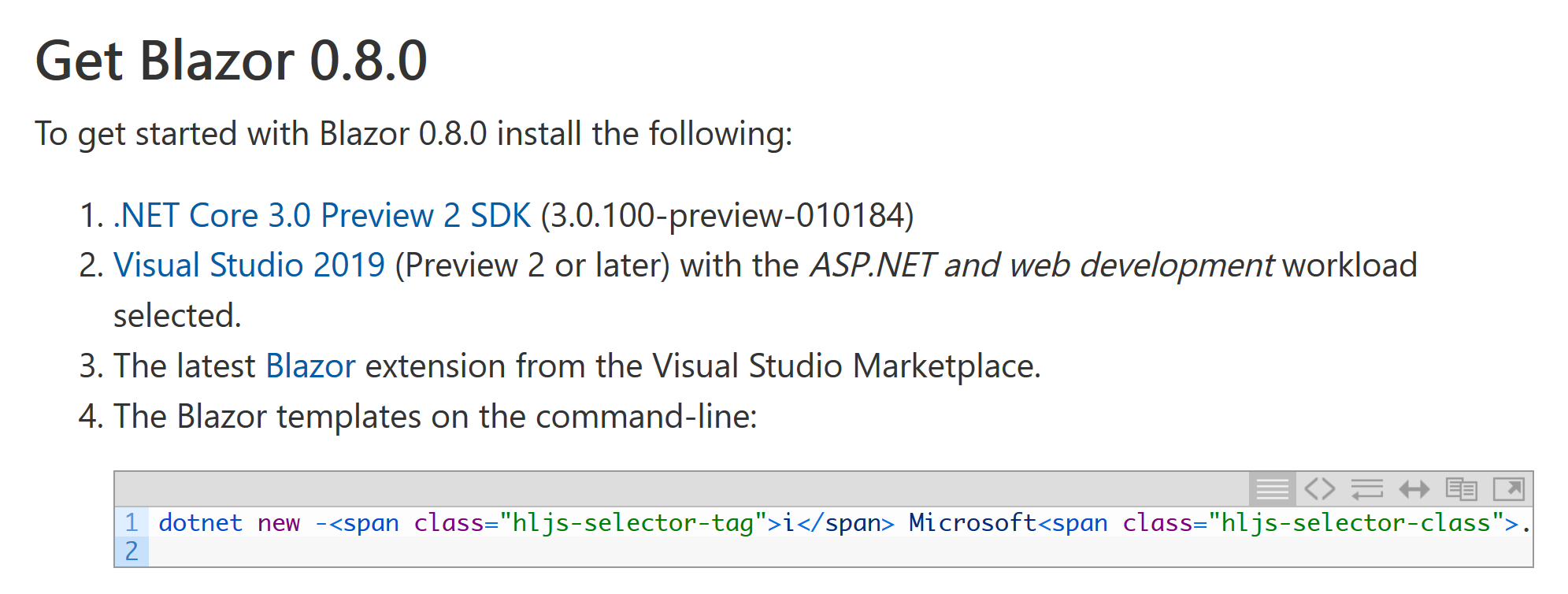 Blazor 0.8.0 release blog code highlight is incorrect · Issue #8228 ...