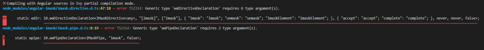 Issue with the latest version of Angular-IMask and Angular 13 · Issue ...