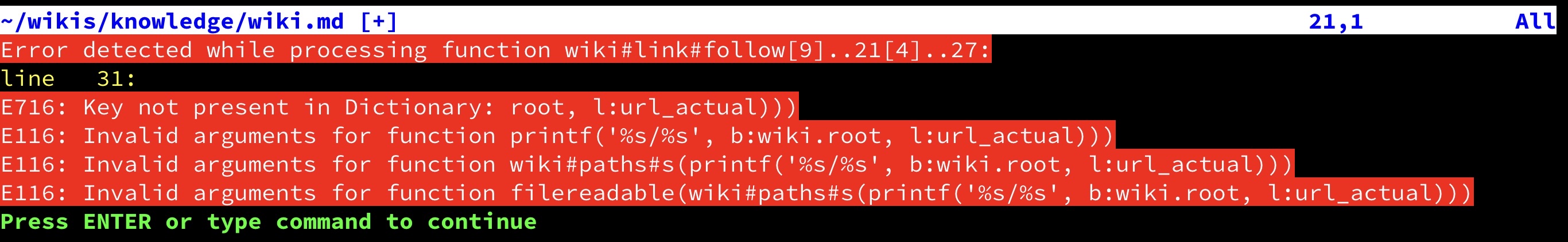 Creating links in iVim · Issue #234 · lervag/wiki.vim · GitHub