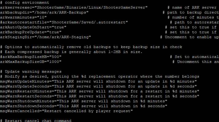 restart sequence error · Issue #802 · arkmanager/ark-server-tools · GitHub