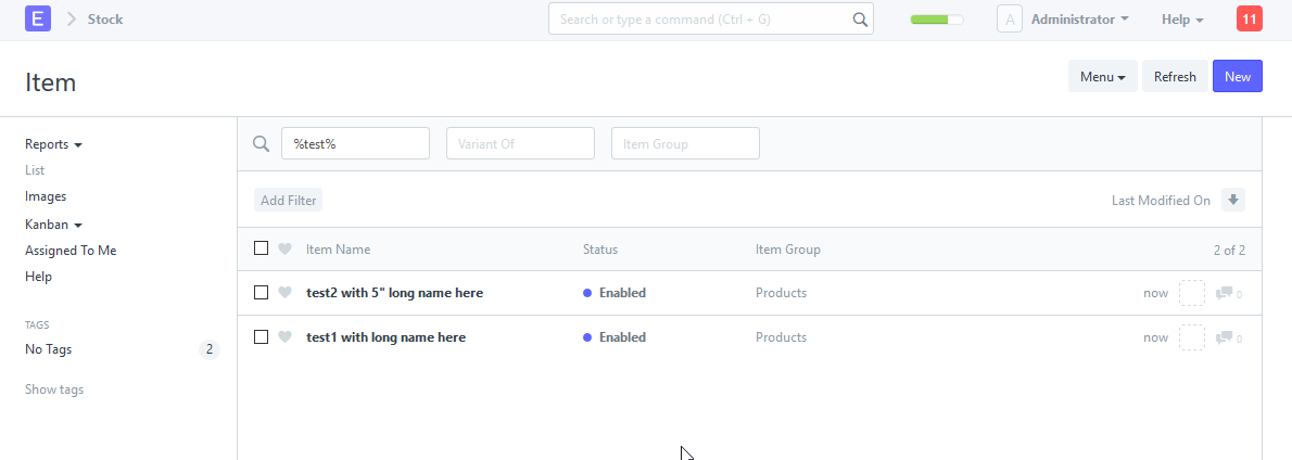 Issue with Item mouse-over with " in name · Issue #13249 · frappe/erpnext · GitHub