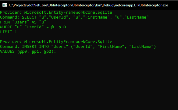 Dbcommandinterceptor Not Triggered When Using Cosmosdb · Issue 20436 · Dotnet Efcore · Github