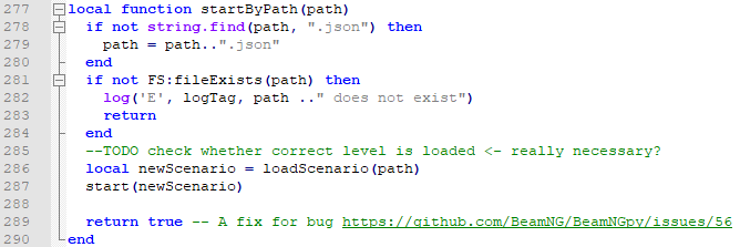 BNGValueError Scenario Not Found - But the game proceeds to load the ...