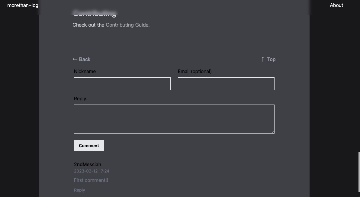 [feature Request] Possible To Support Cusdis As The Comment System
