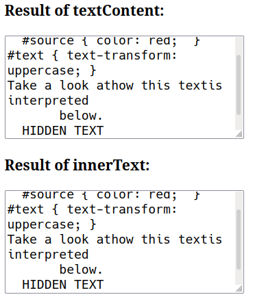 Issue with "HTMLElement.innerText": wrong innerText output in Result · Issue #9326 · mdn/content ...