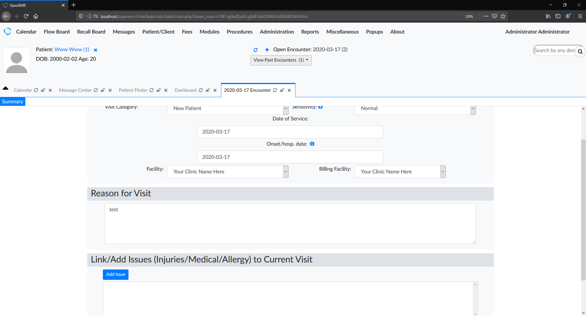 UI Issue: Patient Encounter Form field alignment · Issue #3174 · openemr/openemr · GitHub