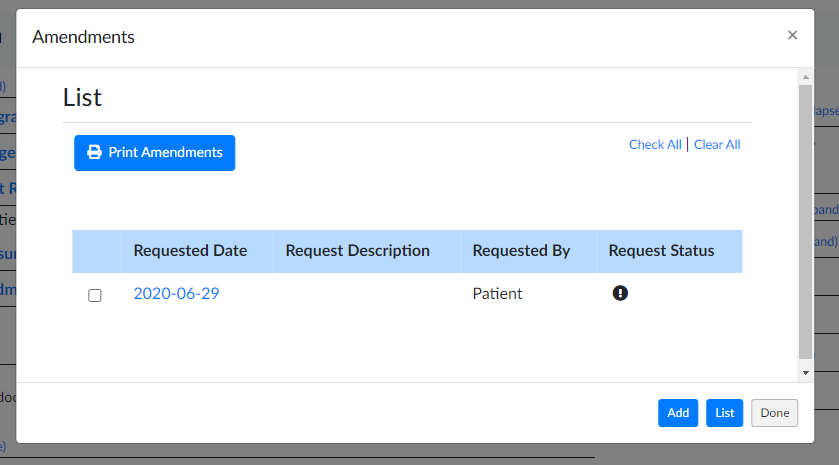 Refactor: refine the amendments add and edit page. by stu01509 · Pull Request #3753 · openemr ...