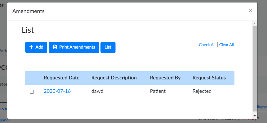 Refactor: refine the amendments add and edit page. by stu01509 · Pull Request #3753 · openemr ...
