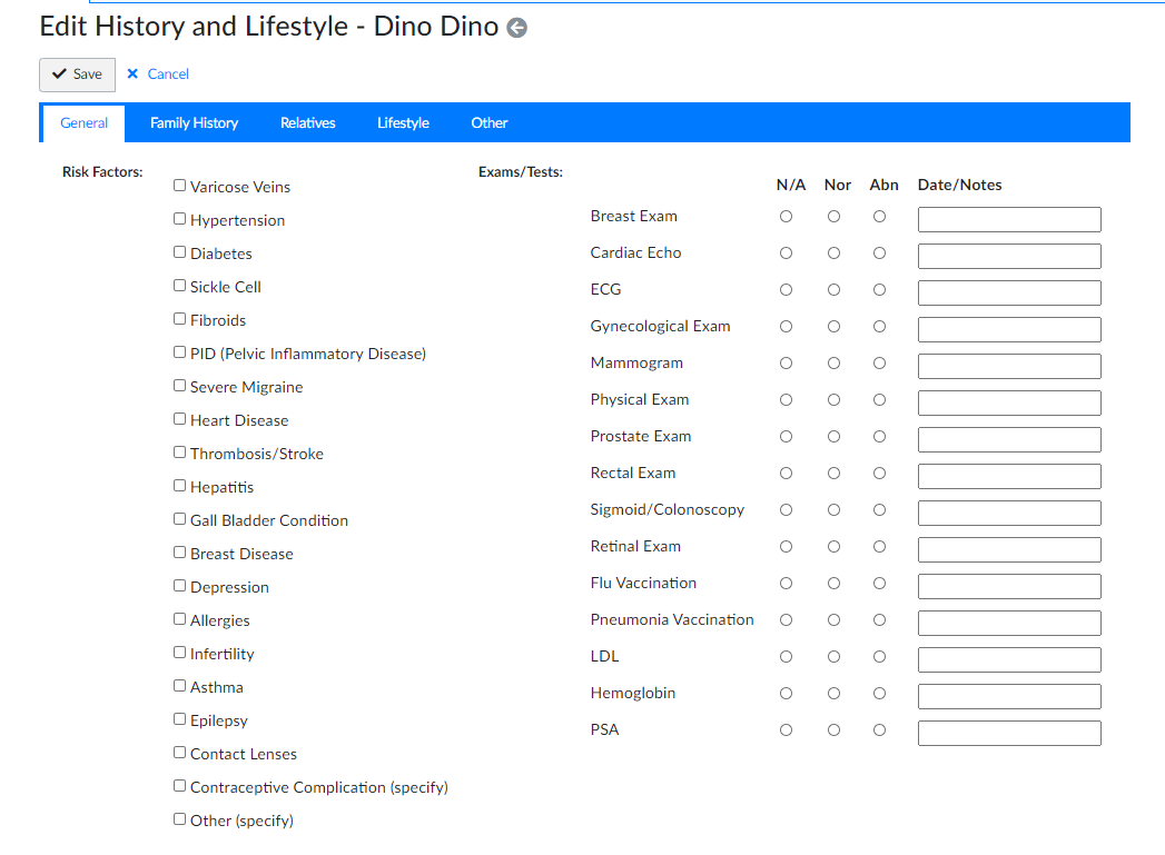 UI Issue: dashboard history and lifestyle pages. · Issue #3779 · openemr/openemr · GitHub